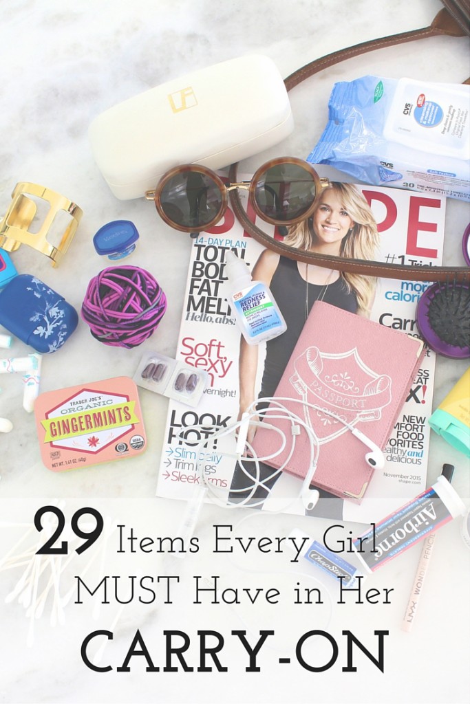 29 items every girl must carry in a carryon | Jadescapades